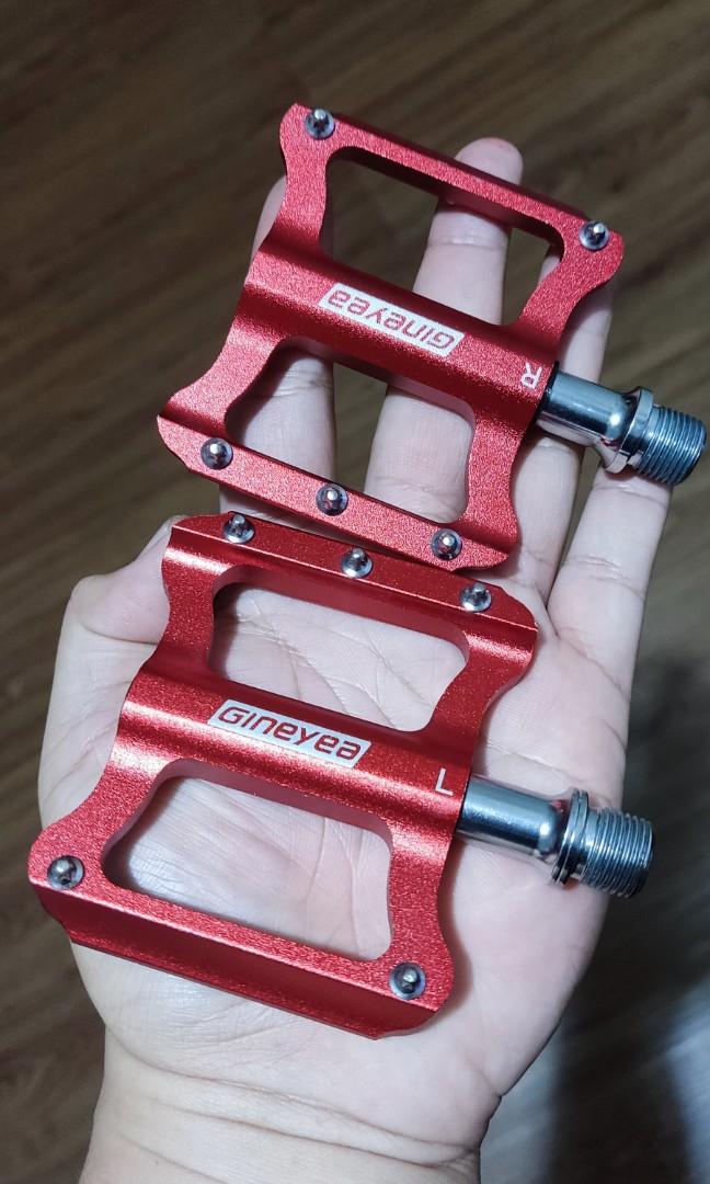 Brand New Foldie Metalic Red Pedals, Sports Equipment, Bicycles & Parts ...