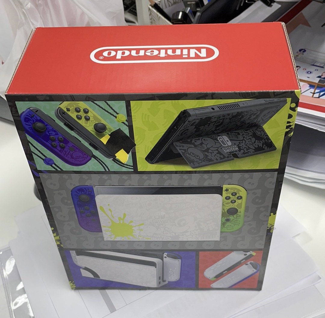Brand New Limited Splatoon 3 edition OLED Switch, Video Gaming, Video ...
