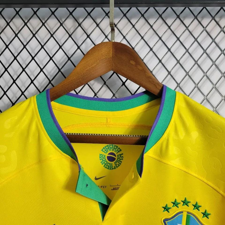Brazil Home kit 2022 World Cup Football Jersey, Men's Fashion ...
