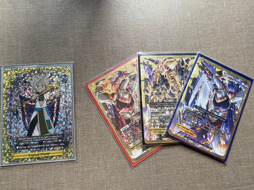 WTS Buddyfight fb Legend Dragon triple horus deck(high rarity with sp n ...