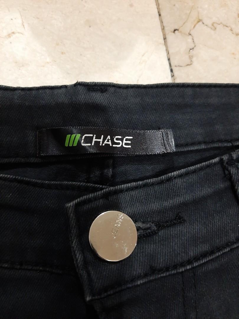 Chase Jeans Men Black, Men's Fashion, Bottoms, Jeans on Carousell