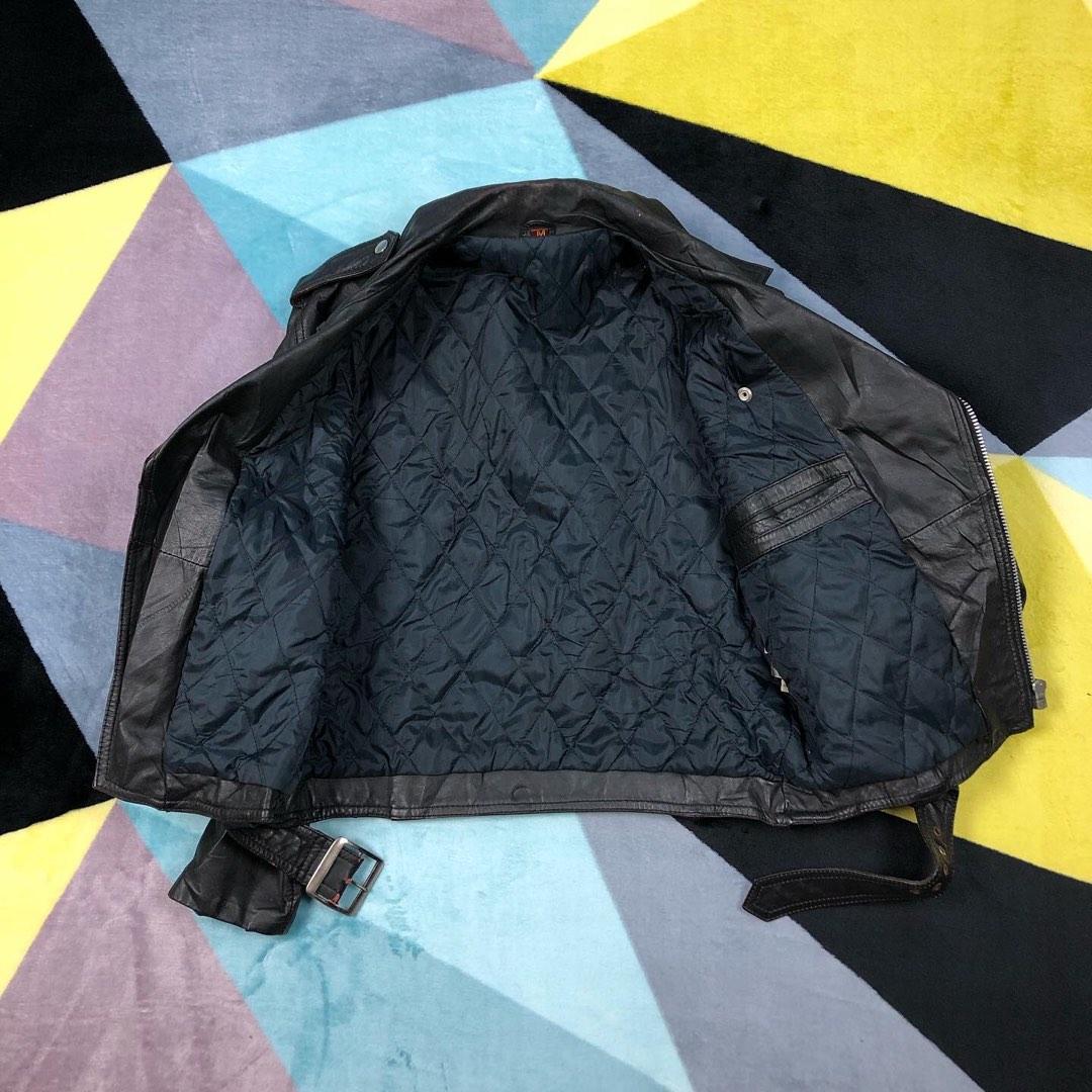 Classic Full Leather Schott Style Jacket, Men's Fashion, Coats, Jackets ...