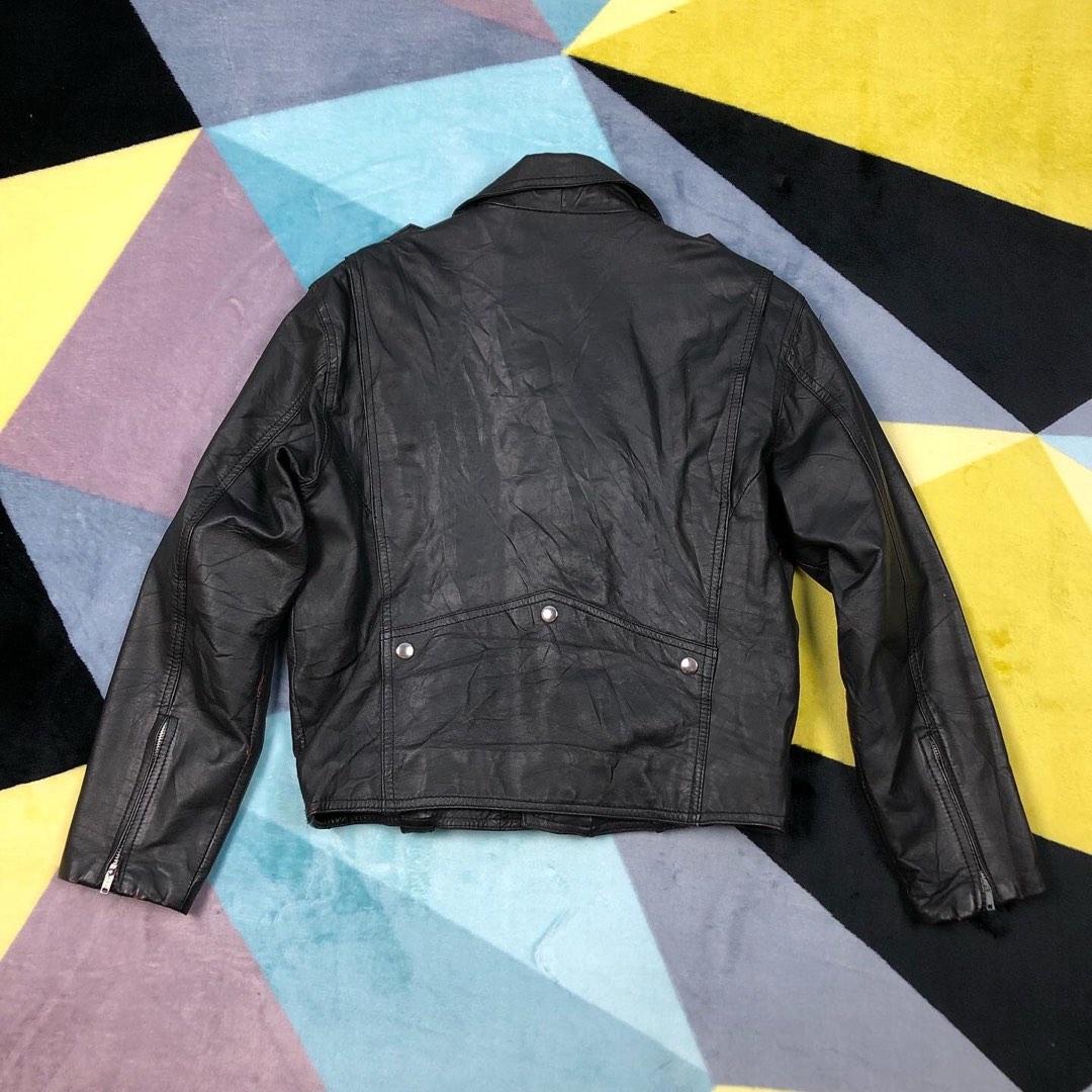 Classic Full Leather Schott Style Jacket, Men's Fashion, Coats, Jackets ...