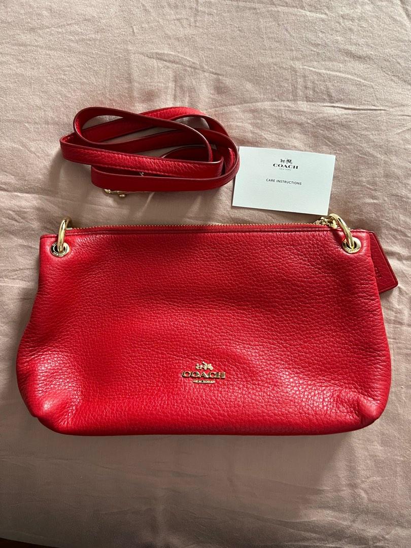 Coach red, Women's Fashion, Bags & Wallets, Cross-body Bags on Carousell