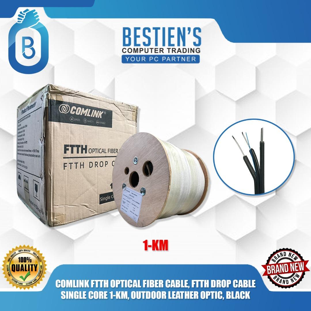 COMLINK FTTH OPTICAL FIBER CABLE, FTTH DROP CABLE, SINGLE CORE 1-KM ...
