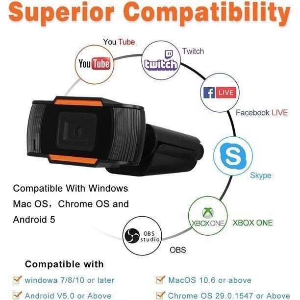 Creative Pc Laptop Hd 720p computer Camera For Desktop Webcam Live Usb ...