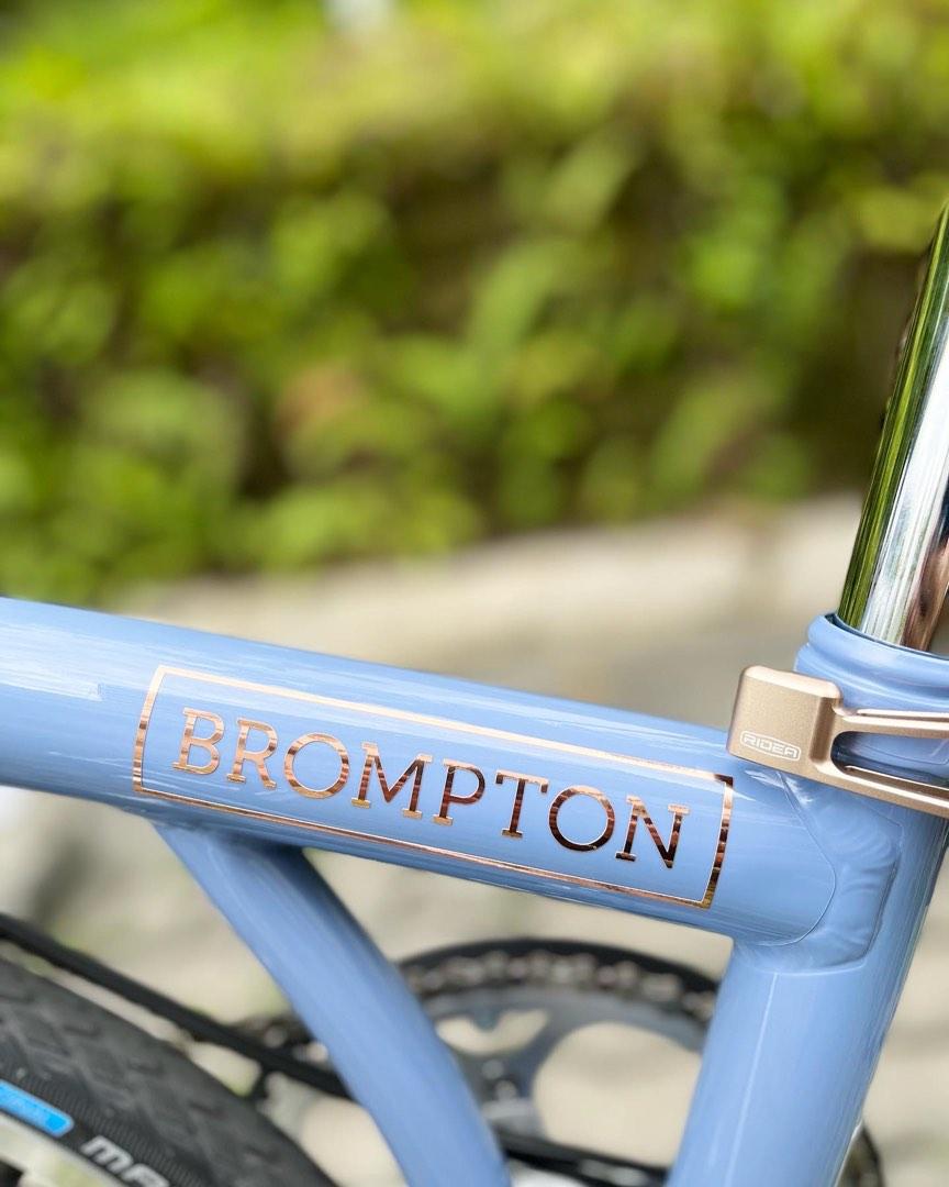 Ready Stock High Quality BROMPTON LOGO Die-Cut Vinyl Decal/Sticker Waterproof, Sports Equipment ...