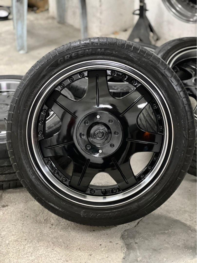 dad 17 inch sport rim persona tyre 70%, Auto Accessories on Carousell
