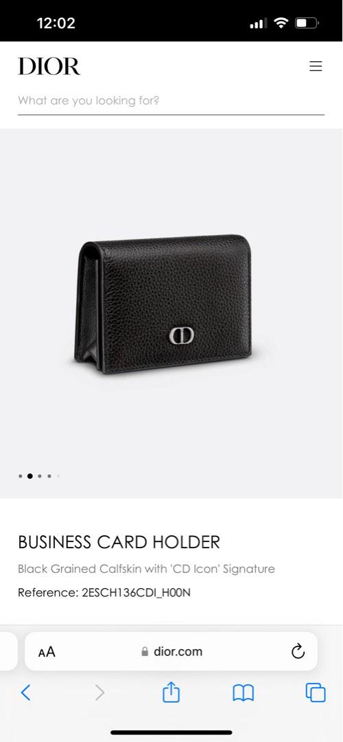 Dior Business Cardholder, Luxury, Bags & Wallets on Carousell