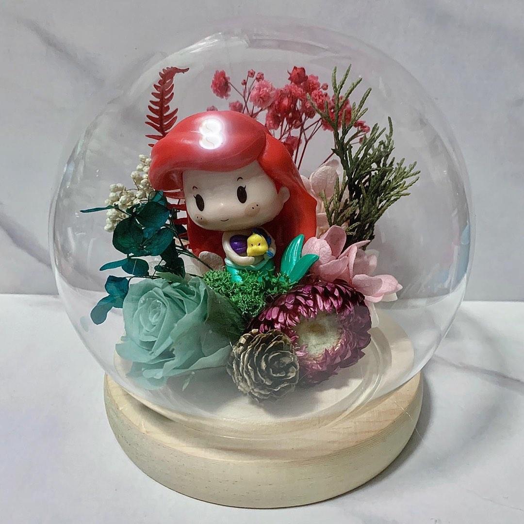 Disney Ariel Preserved Flower Dome, Hobbies & Toys, Stationery & Craft ...