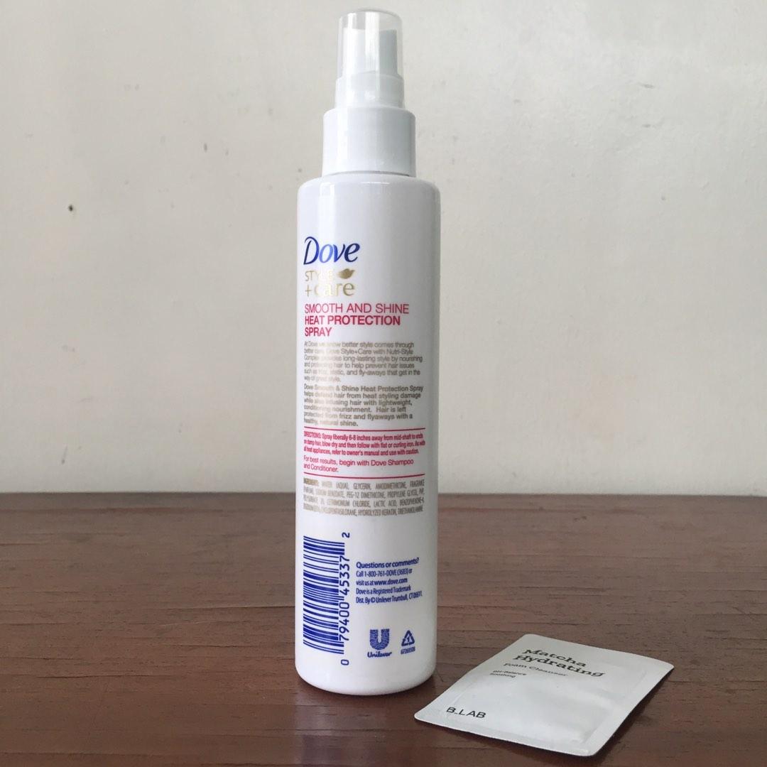 Dove Style+Care Smooth and Shine Heat Protection Spray 180mL, Beauty ...