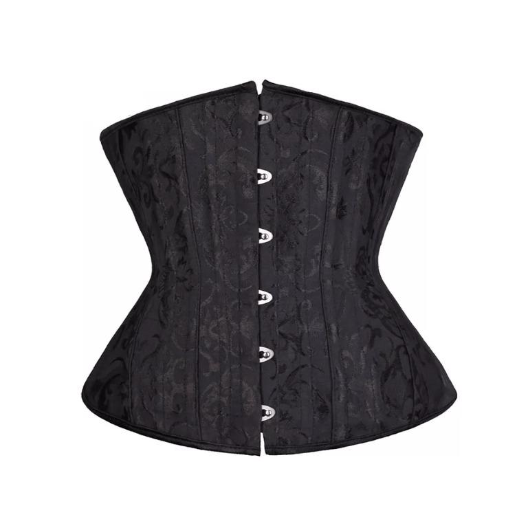 Black Elegant Waist Corset (Ribbon Corset), Women's Fashion, New ...