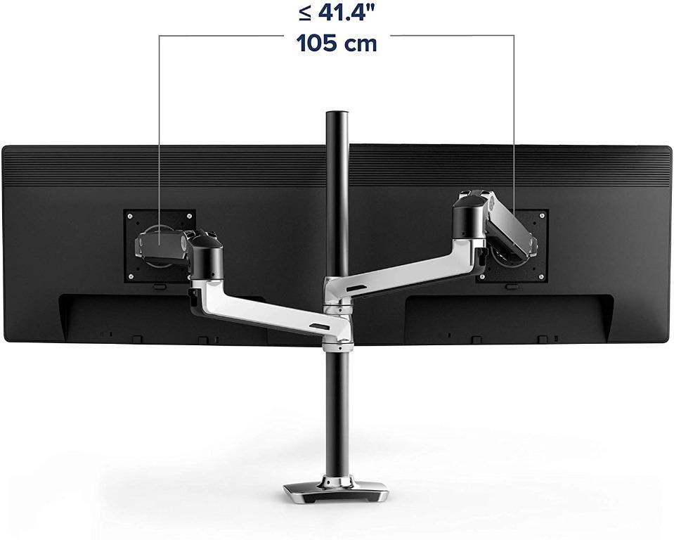 Ergotron – LX Vertical Stacking Dual Monitor Arm, VESA Desk Mount – for ...
