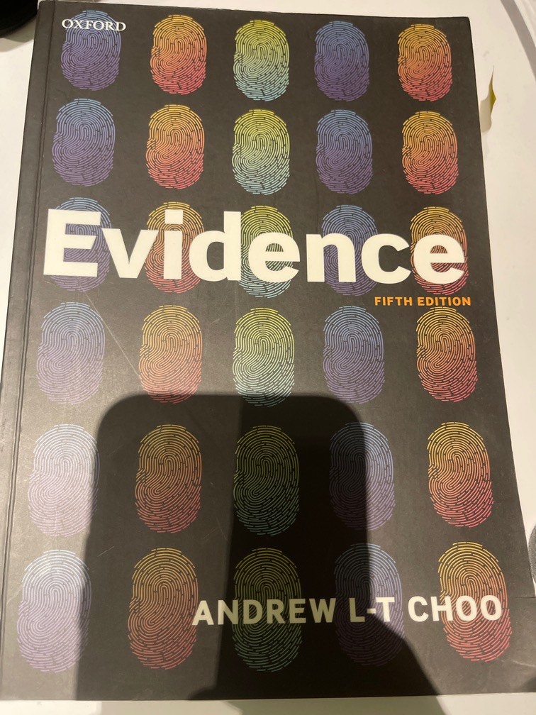 Evidence by Andrew Choo, 興趣及遊戲, 書本 & 文具, 教科書 - Carousell