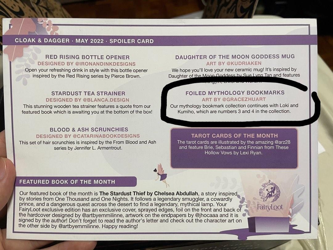 FairyLoot Fooled Mythology Bookmarks, Hobbies & Toys, Books & Magazines ...