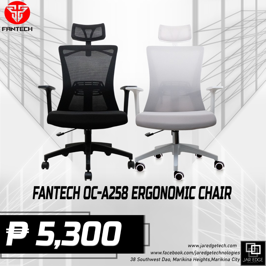 Fantech OC-A258 Ergonomic Office Chairs, Furniture & Home Living ...