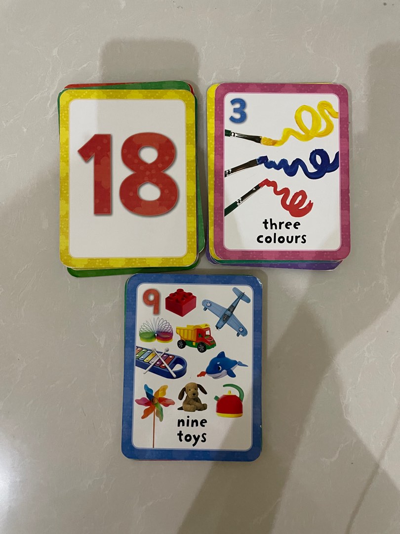 Flash card angka, Bayi & Anak, Lainnya di Carousell