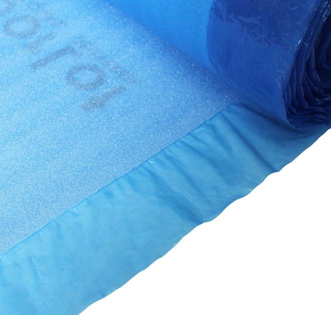 FLOORLOT Blue Flooring Underlayment with Moisture Barrier for Laminate ...