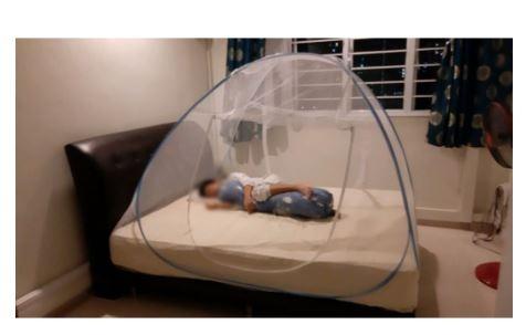 Foldable Mosquito Net Tent Dengue Zika Prevention, Furniture & Home ...