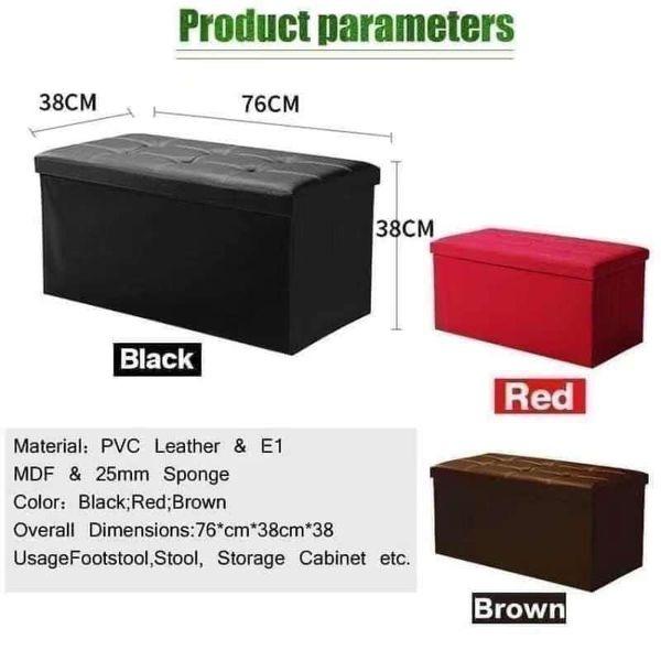 Foldable Storage Chair/Storage Stool RECTANGULAR-BOX, Furniture & Home ...
