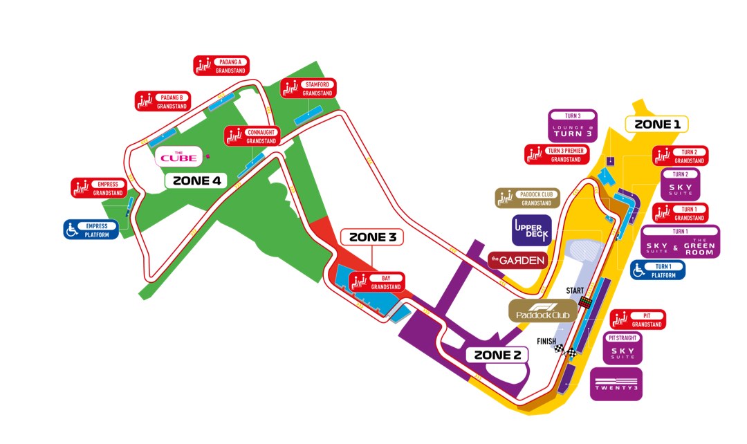 Formula 1 Ticket - 3 days - Stamford Grandstand, Tickets & Vouchers ...
