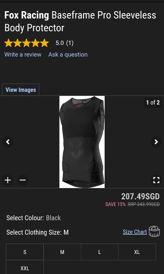 Fox Baseframe Pro Guard, Sports Equipment, Bicycles & Parts, Parts ...