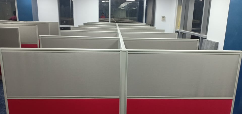 full fabric office partition, Furniture & Home Living, Office Furniture ...