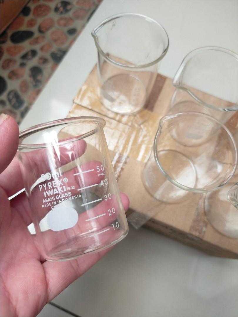 Gelas ukur Kimia / Beaker Glass Pyrex 50ml, Kitchen & Appliances di ...