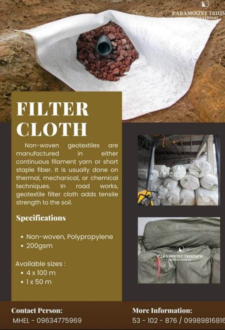 Geotextile Filter Cloth, Commercial & Industrial, Construction ...