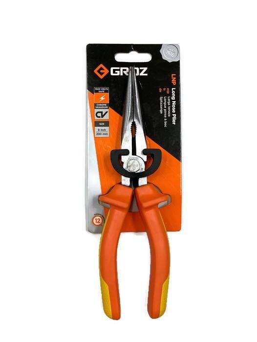 Groz Insulated Side Cutting Pliers 7", Long Nose Pliers 8 ...