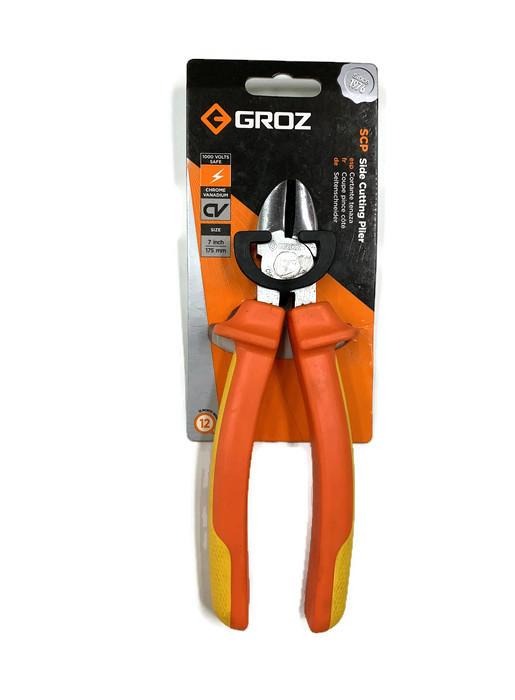 Groz Insulated Side Cutting Pliers 7", Long Nose Pliers 8 ...