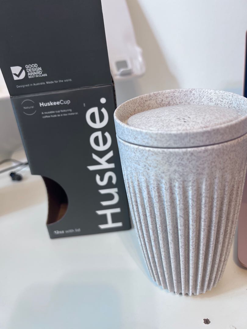 Huskee Reusable Coffee Cup 12oz, Furniture & Home Living, Kitchenware ...