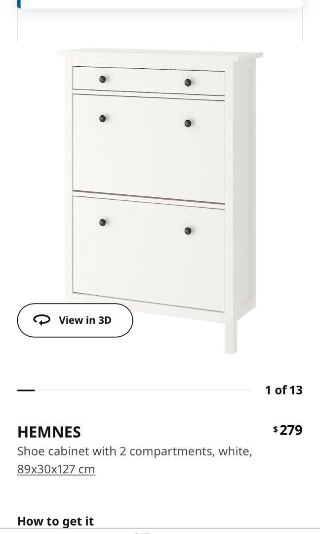 Ikea Hemnes Shoe Cabinet Rack, Furniture & Home Living, Furniture ...