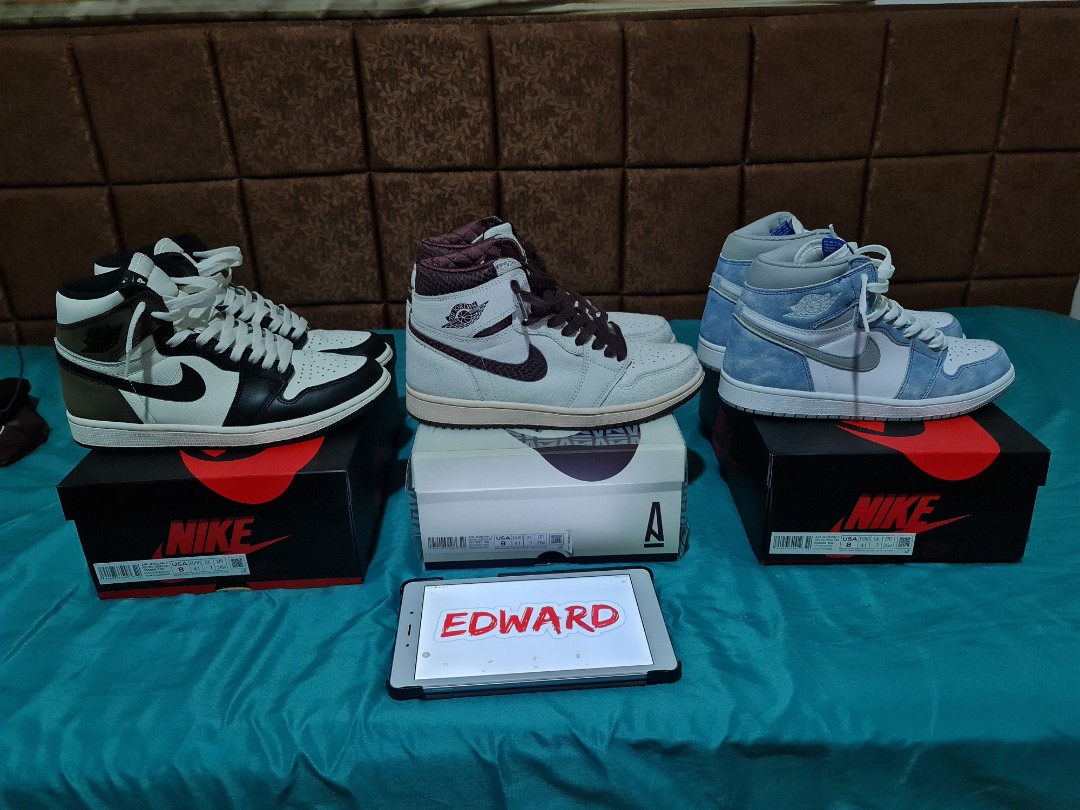 RUSH! STEAL! Jordan 1 Hyper Royal, Mocha, Ama Maniere, Men's Fashion ...