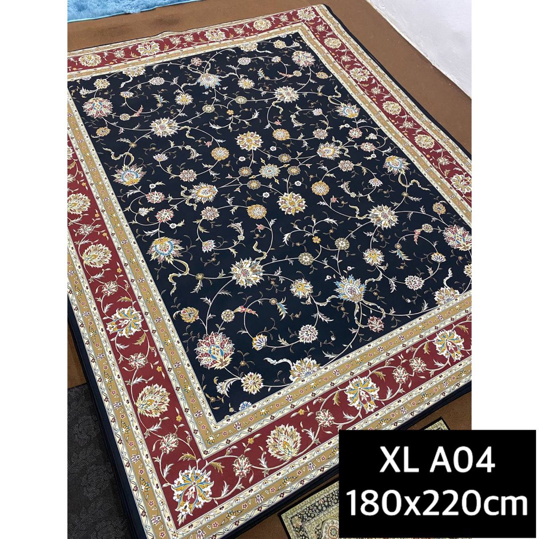 KARPET VELVET 3D XL 180x220, Furniture & Home Living, Home Decor ...