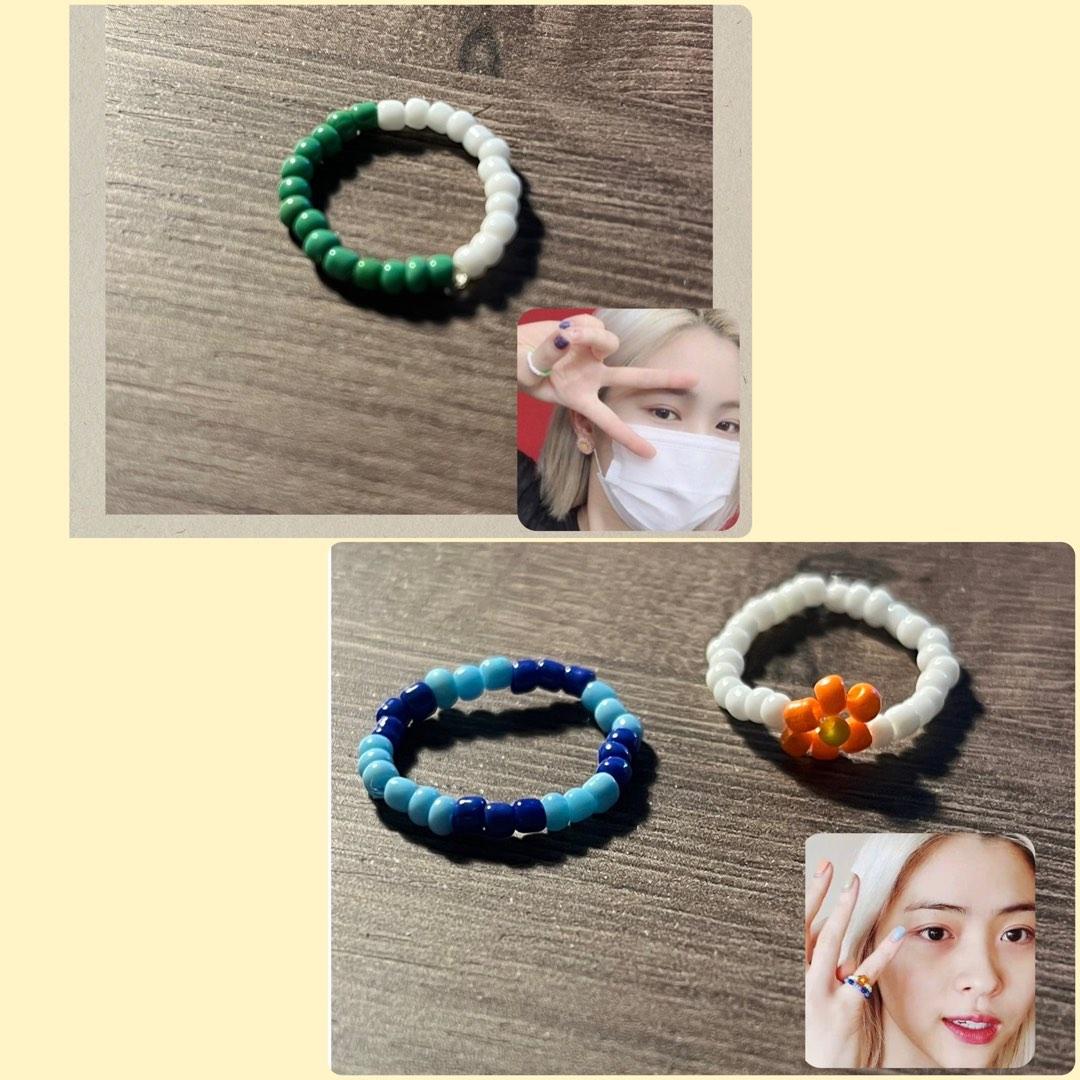 Kpop Idols Inspired Beaded Rings [NewJeans/ITZY/Stray Kids/Aespa/NCT ...
