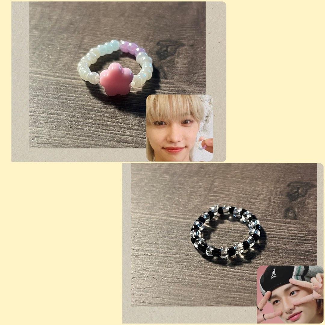 Kpop Idols Inspired Beaded Rings [NewJeans/ITZY/Stray Kids/Aespa/NCT ...