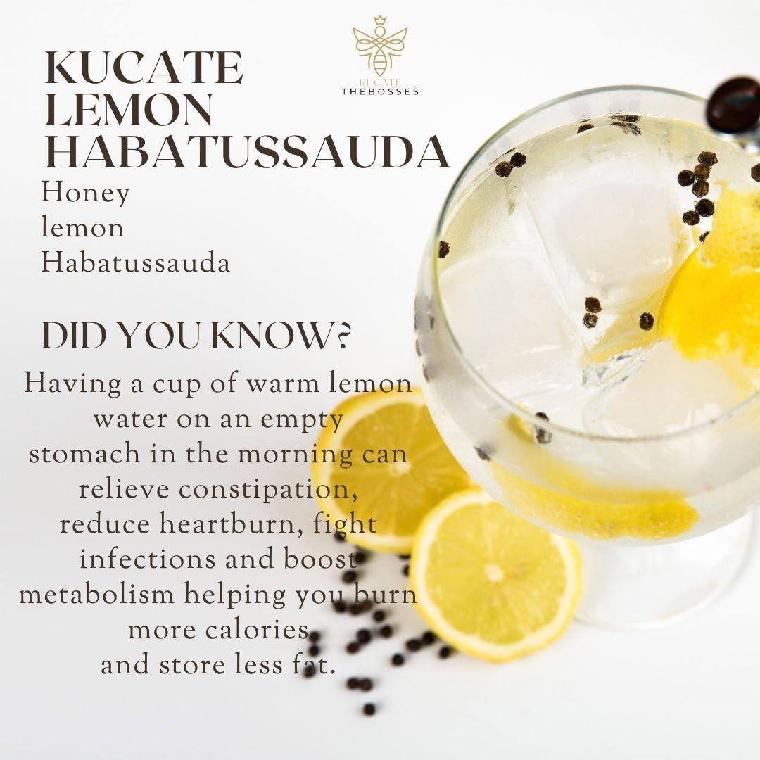 Kucate tea habbatus sauda + lemon, Food & Drinks, Beverages on Carousell