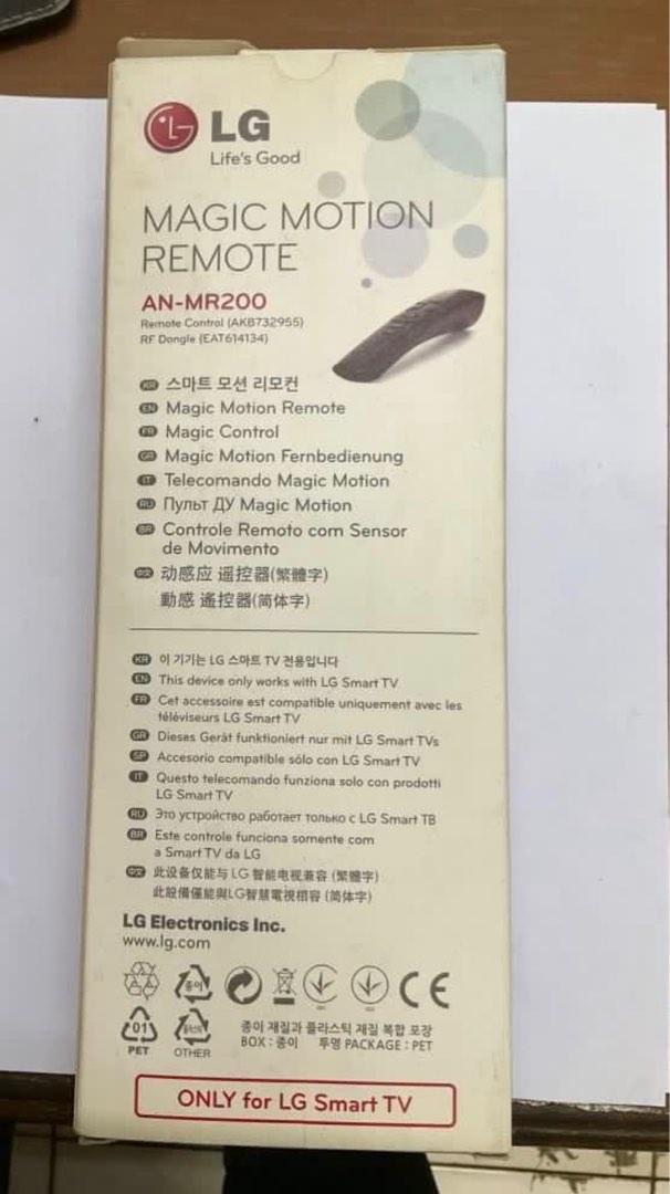 LG magic motion remote control AN-MR200, TV & Home Appliances, TV ...