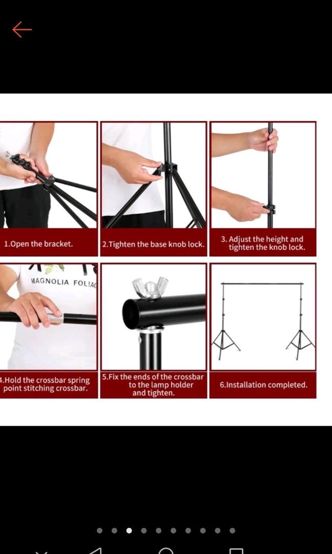 Light stand backdrop stand background set, Photography, Photography ...