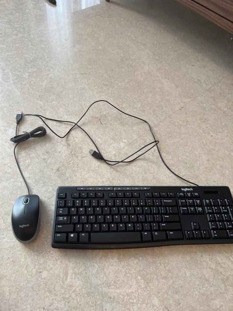 Logitech mouse and keyboard, Computers & Tech, Parts & Accessories, Computer Keyboard on Carousell