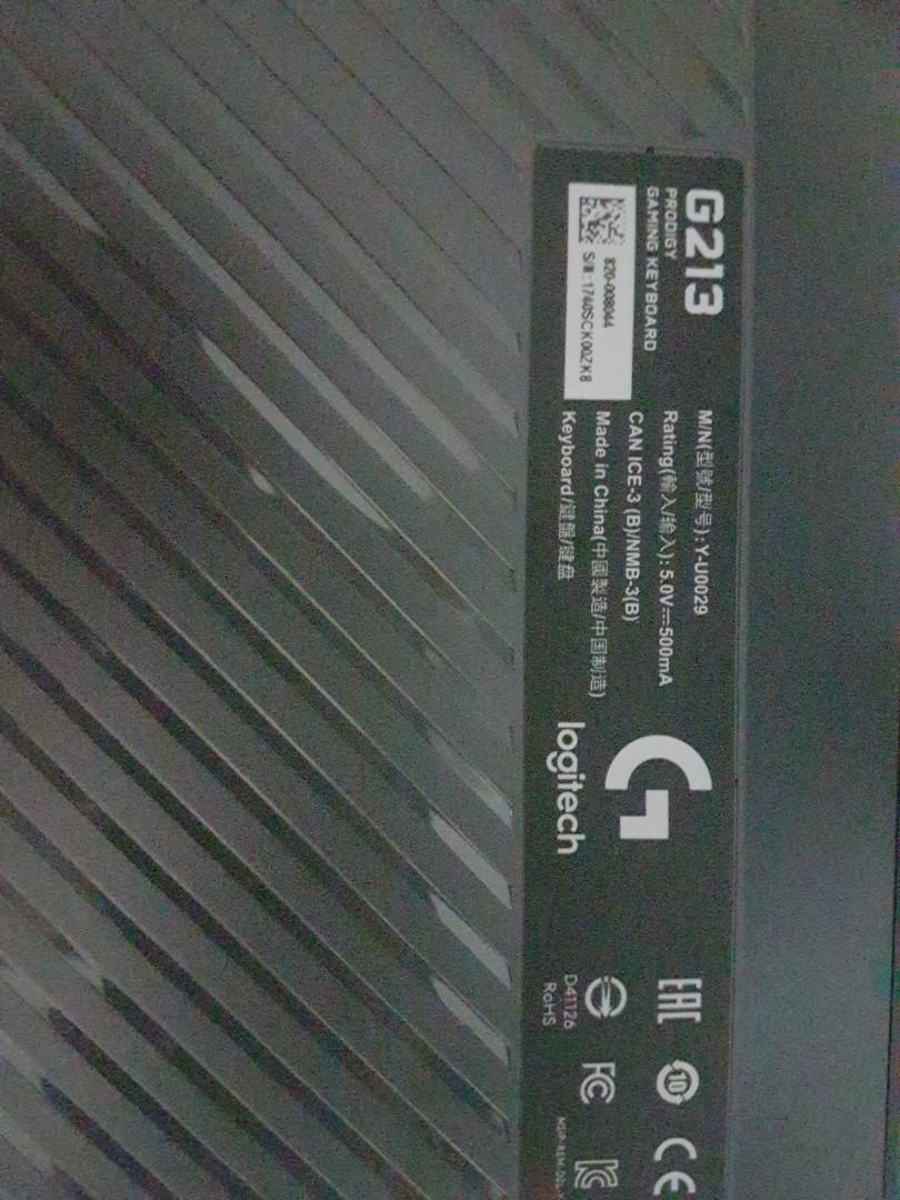 Logitech Rainbow G213 Keyboard For Selling, Computers & Tech, Parts & Accessories, Computer ...