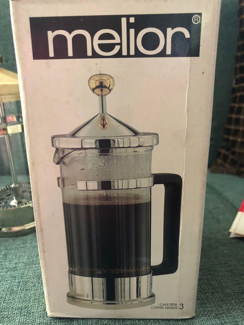 Melior pyrex coffee press 3 cups, Furniture & Home Living, Kitchenware ...