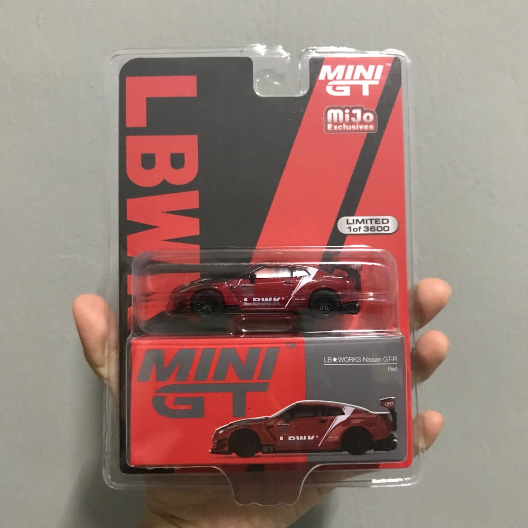 Mini GT LBWK Nissan GT-R RED, Hobbies & Toys, Toys & Games on Carousell