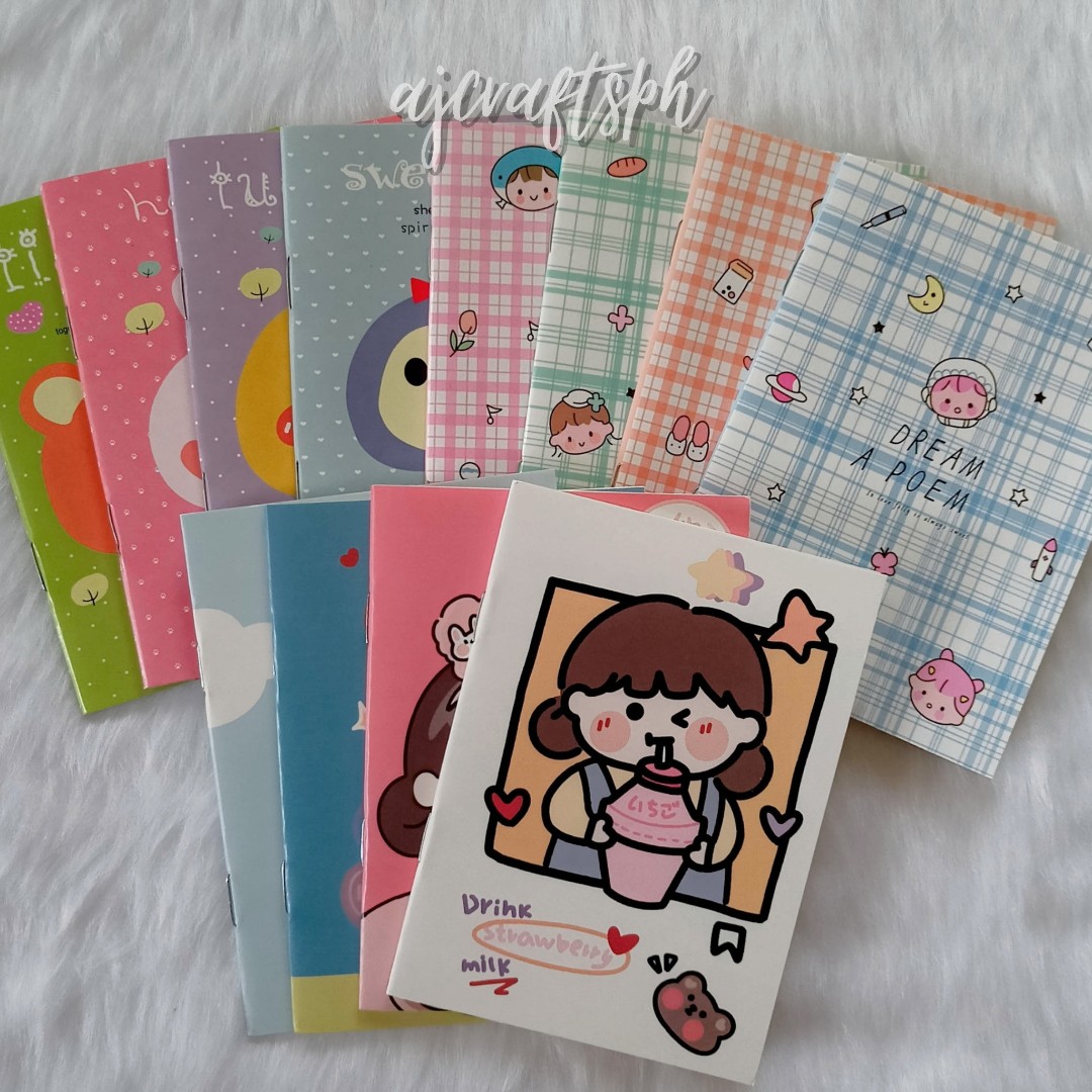 Mini Kawaii Cute Lined Notebook, Hobbies & Toys, Stationary & Craft ...