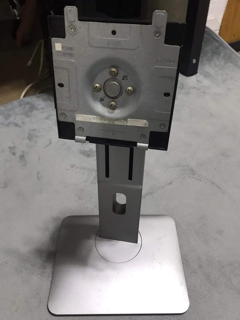 Monitor Stand, with height adjustment, tilt,pivot, plastic with metal ...