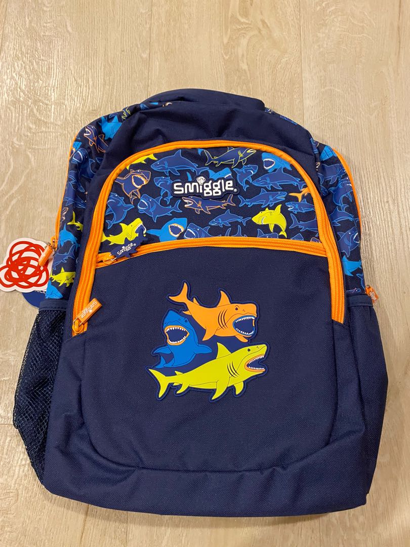 New Smiggle Shark Backpack, Men's Fashion, Bags, Backpacks on Carousell