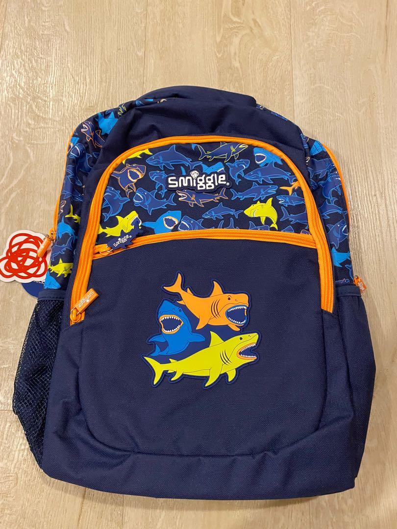 New Smiggle Shark Backpack, Men's Fashion, Bags, Backpacks on Carousell