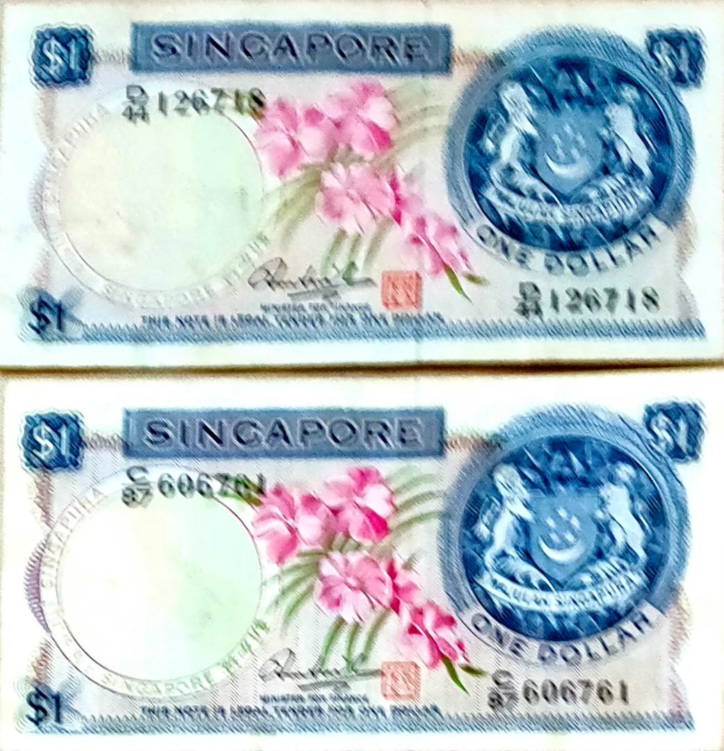 Old Singapore Orchid series $1 notes, Hobbies & Toys, Memorabilia ...
