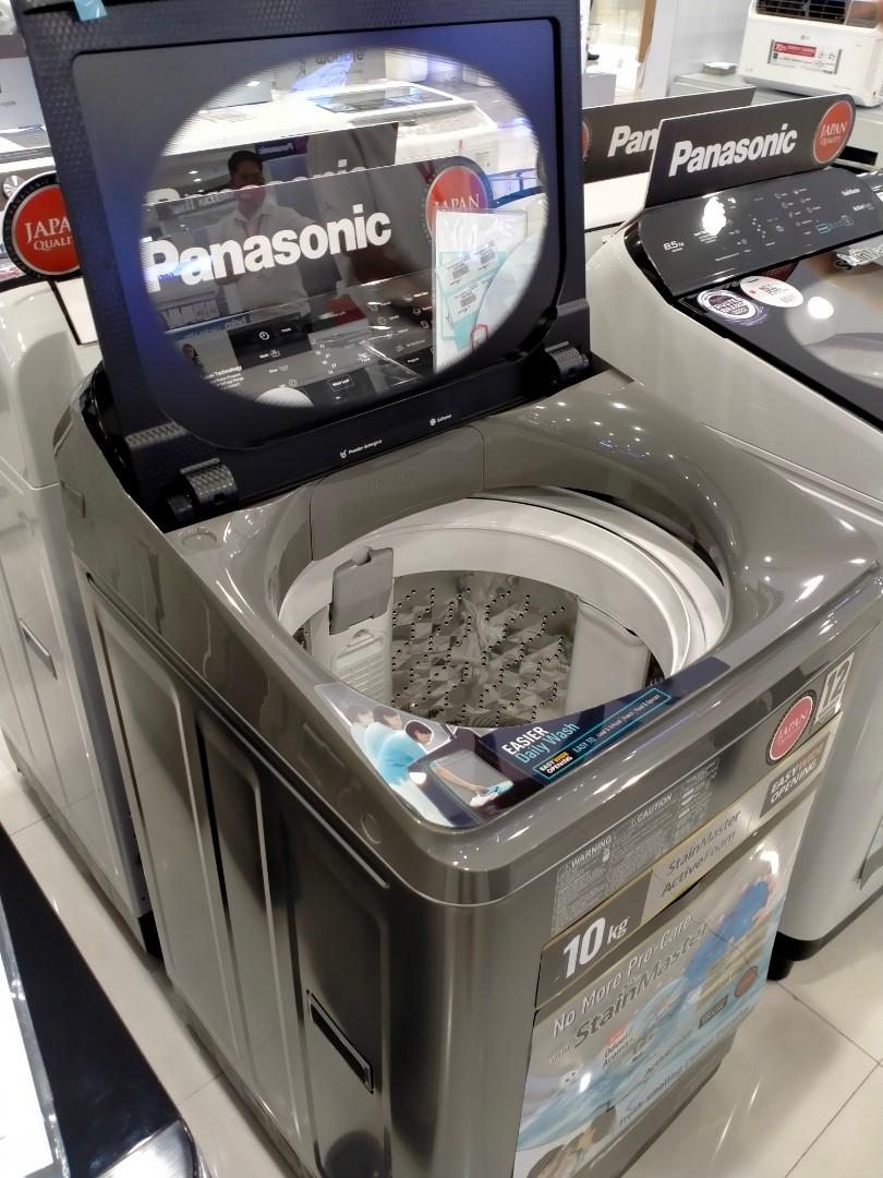 PANASONIC TOP LOAD 10kg INVERTER WASHING MACHINE, TV & Home Appliances ...